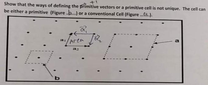 Solved Show that the ways of defining the primitive vectors | Chegg.com