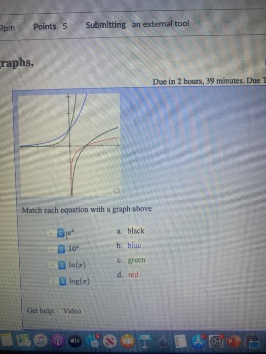 Solved 9pm Points 5 Submitting an external tool raphs. Due | Chegg.com