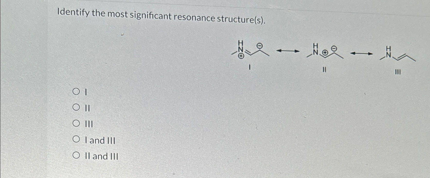 Solved Identify the most significant resonance | Chegg.com