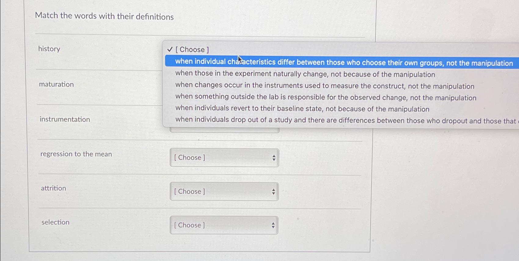 Solved Match the words with their | Chegg.com