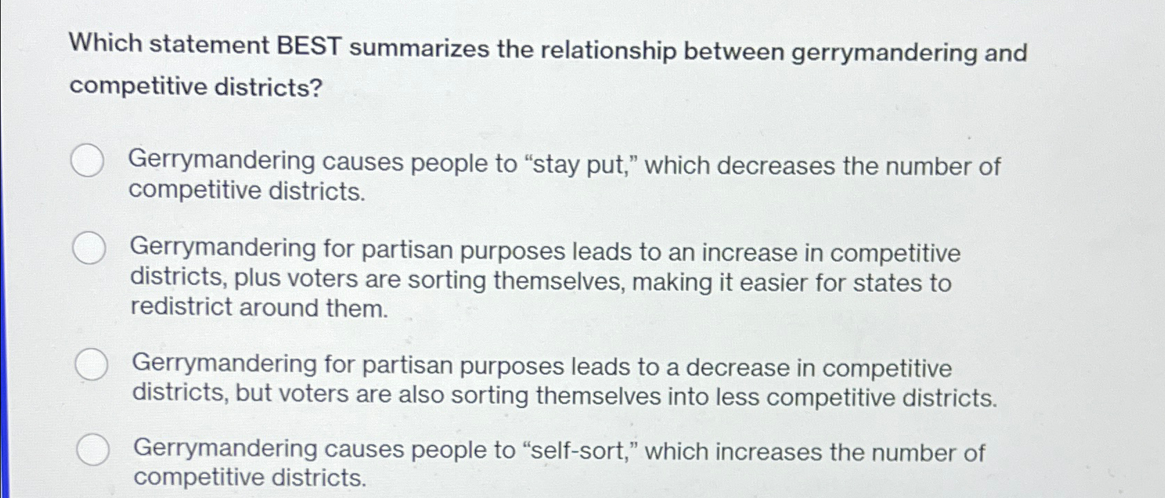 Solved Which statement BEST summarizes the relationship | Chegg.com