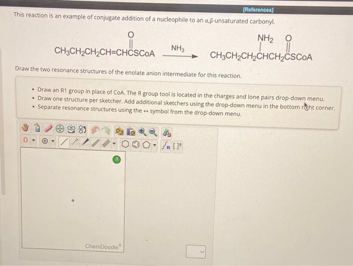 This reaction is an example of conjugate addition of | Chegg.com