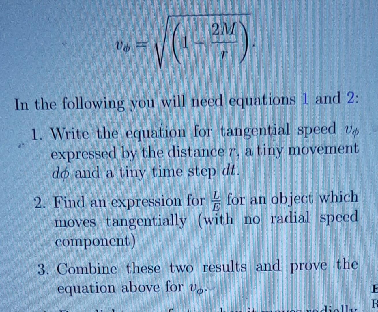 Solved ±(1−r2M)1−(1−r2M)r2(L/E)2Δt | Chegg.com
