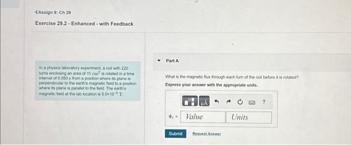 Solved In a physies laboratory expenment, a coil with 220 | Chegg.com