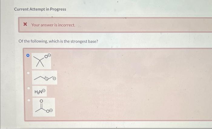 Solved Current Attempt in Progress Your answer is incorrect. | Chegg.com