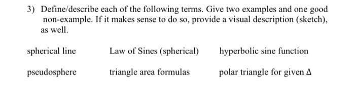 Solved can you just do triangle area formulas and hyperbolic | Chegg.com