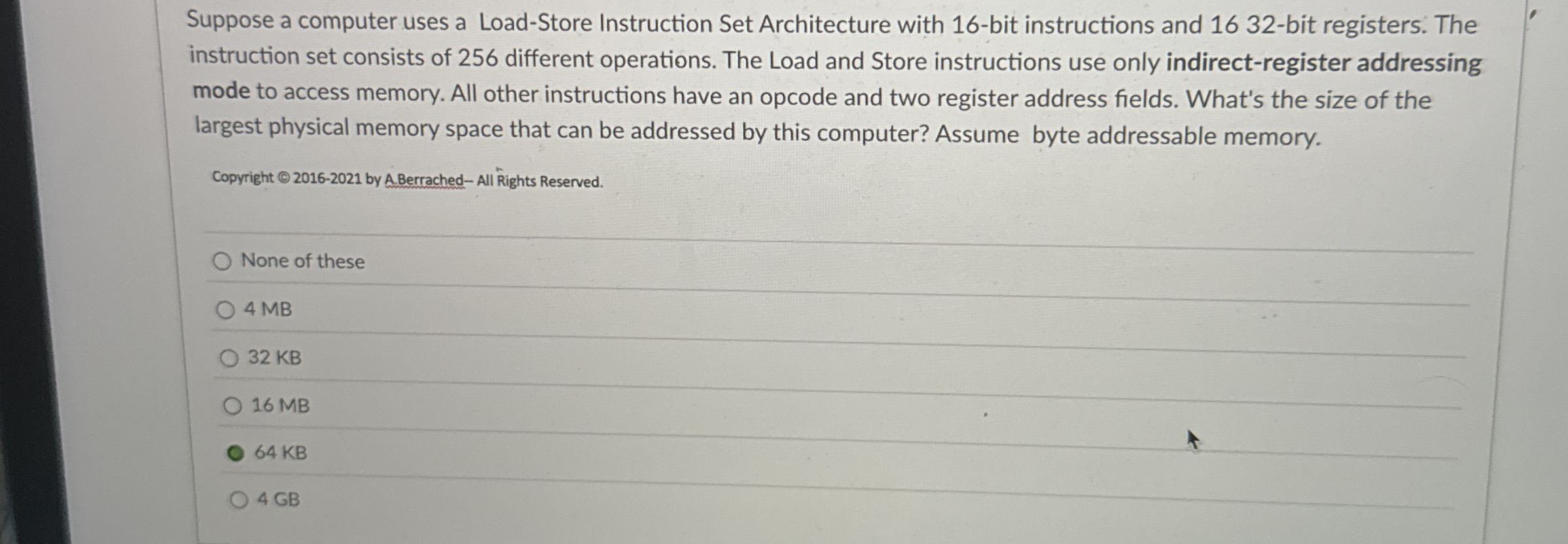 Solved Suppose a computer uses a Load-Store Instruction Set | Chegg.com