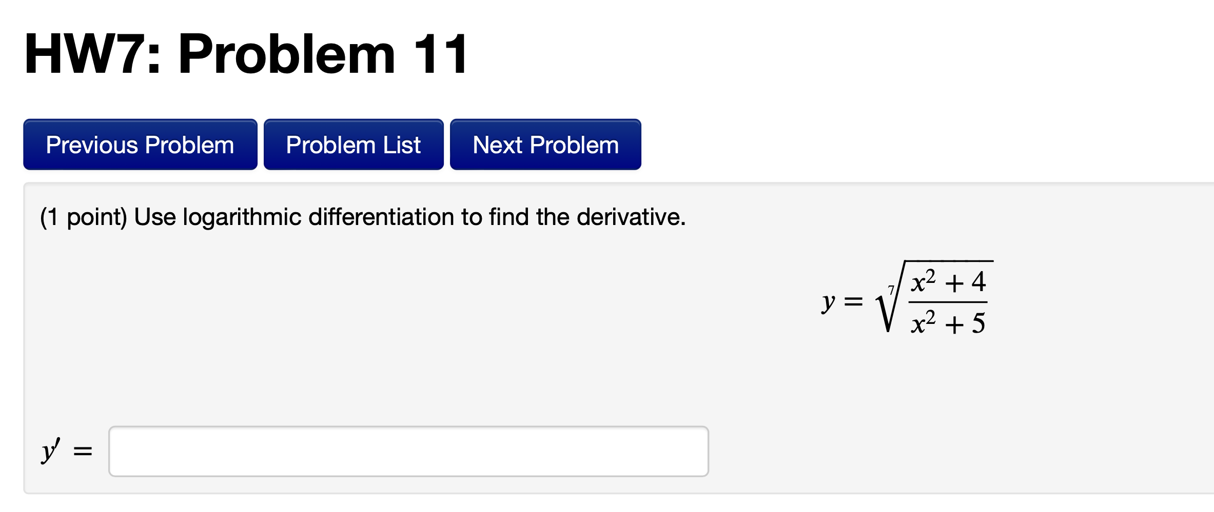 Solved Use logarithmic differentiation to find the | Chegg.com