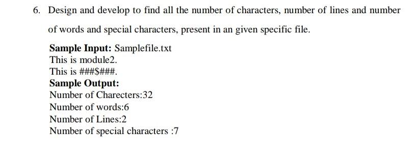 Solved 6. Design and develop to find all the number of | Chegg.com
