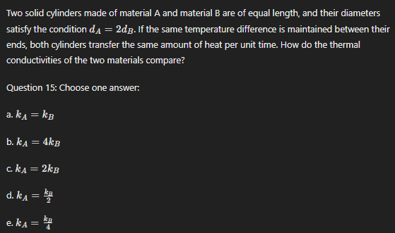 Solved Two solid cylinders made of material A and material B | Chegg.com