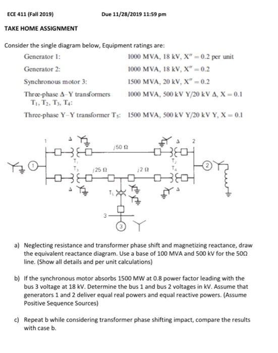 Solved ECE 411 (Fall 2019) Due 11/28/2019 11:59 pm TAKE HOME | Chegg.com