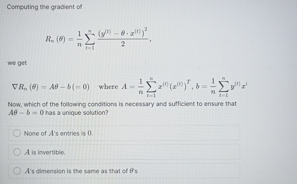Solved Computing the gradient | Chegg.com