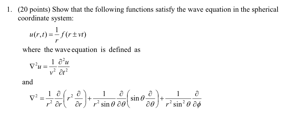 Solved (20 ﻿points) ﻿Show that the following functions | Chegg.com