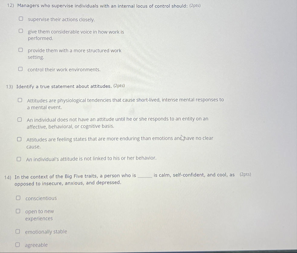 Solved Managers who supervise individuals with an internal | Chegg.com