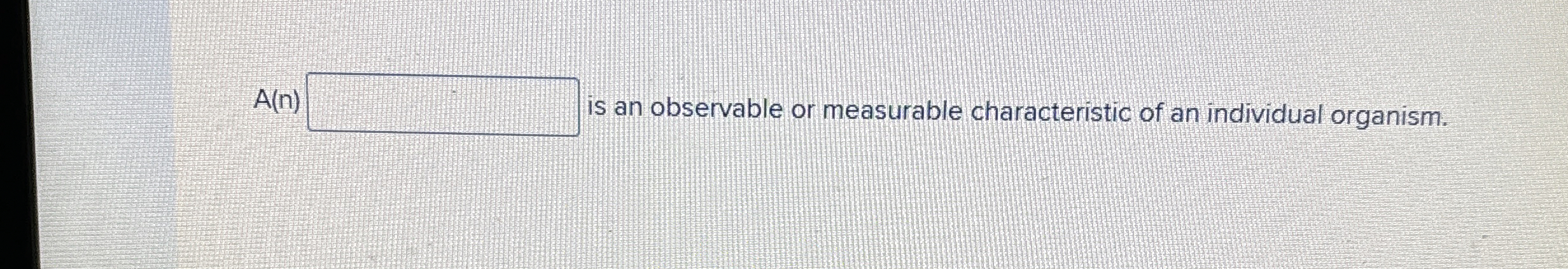 Solved A(n) ﻿is an observable or measurable characteristic | Chegg.com