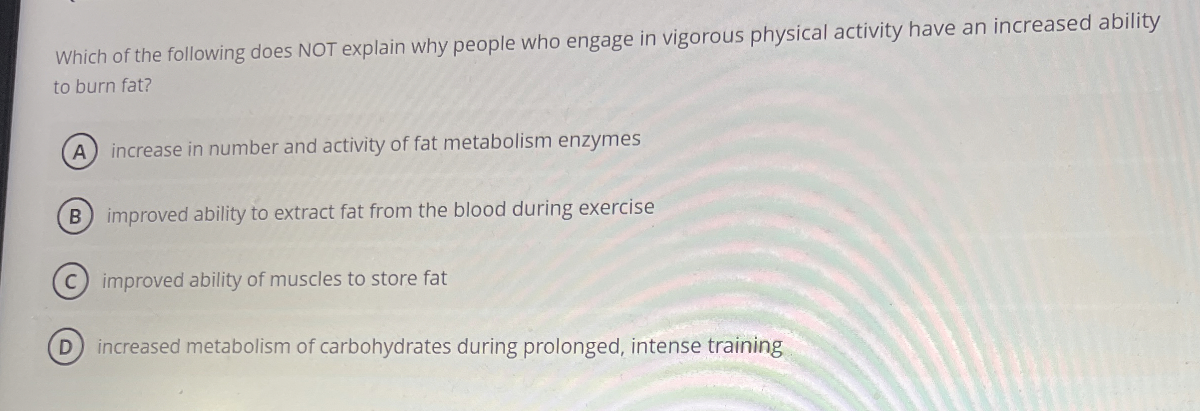 Solved Which of the following does NOT explain why people | Chegg.com