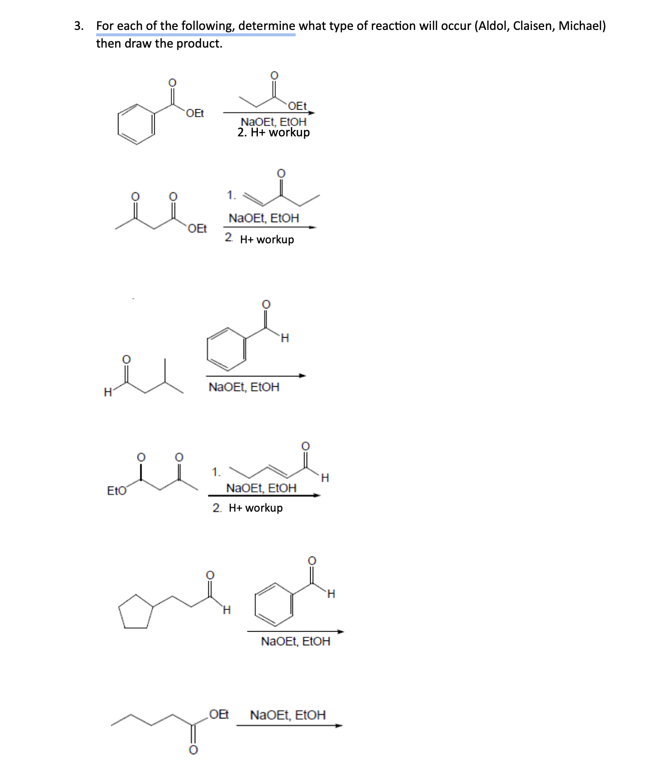 Solved For each of the following, determine what type of | Chegg.com