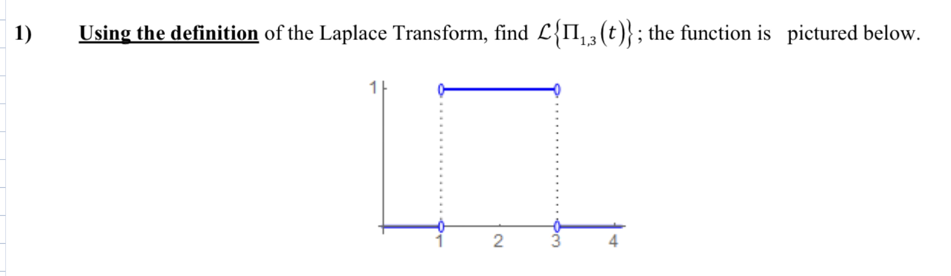 Solved Using the definition of the Laplace Transform, find | Chegg.com