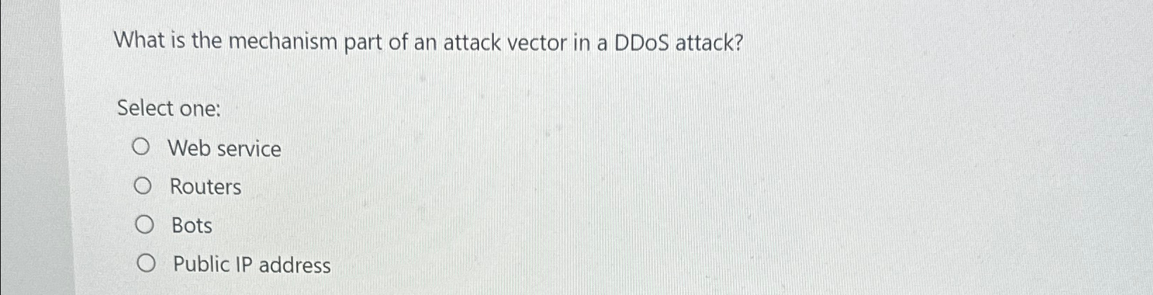 Solved What is the mechanism part of an attack vector in a | Chegg.com