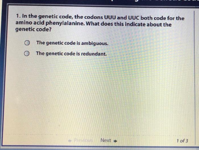 Solved Deciphering the Genetic Code 3. You perform | Chegg.com