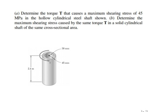 Solved (a) Determine the torque T that causes a maximum | Chegg.com