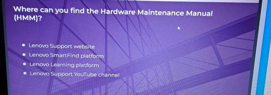 Solved Where can you find the Hardware Maintenance Manual | Chegg.com