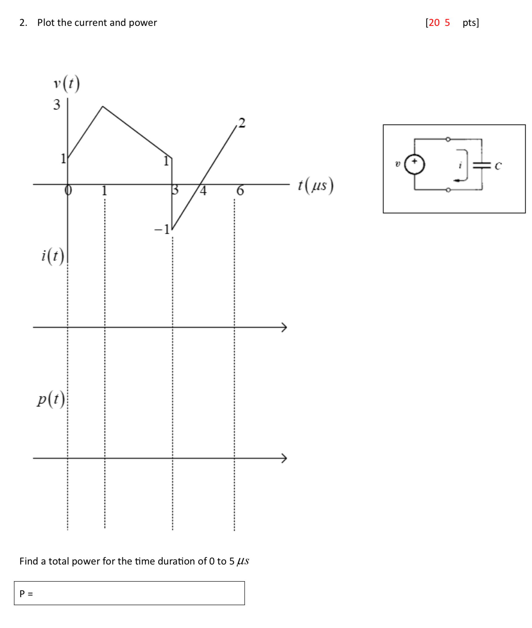 Solved Plot the current and power[205pts]Find a total power | Chegg.com