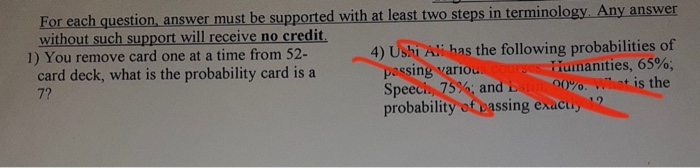 Solved For each question answer must be supported with at | Chegg.com