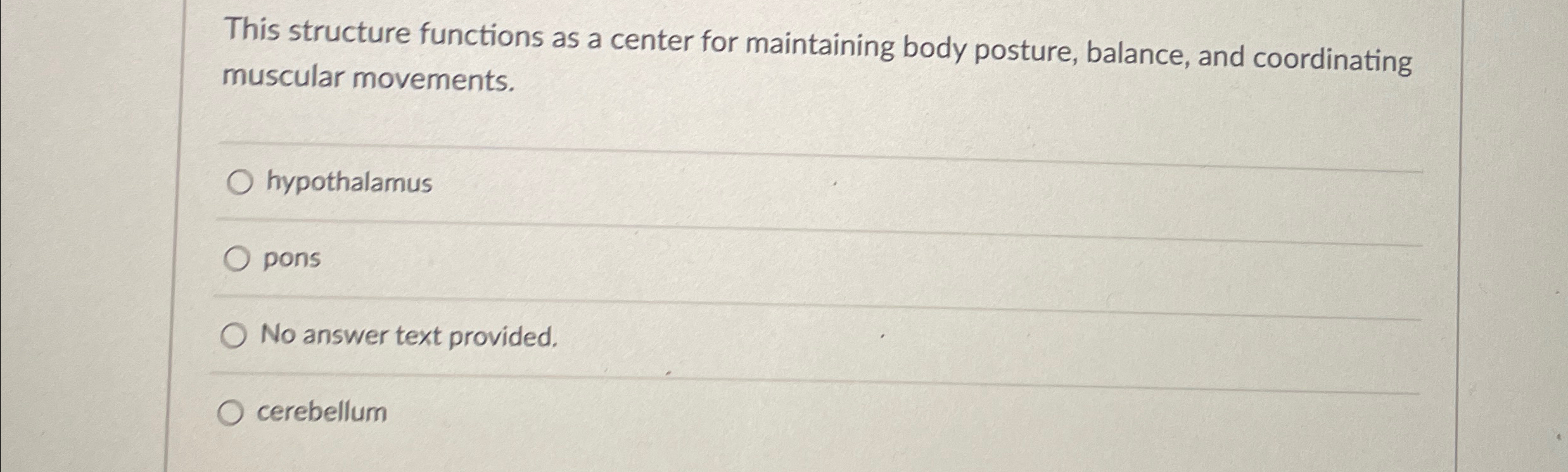 Solved This structure functions as a center for maintaining | Chegg.com