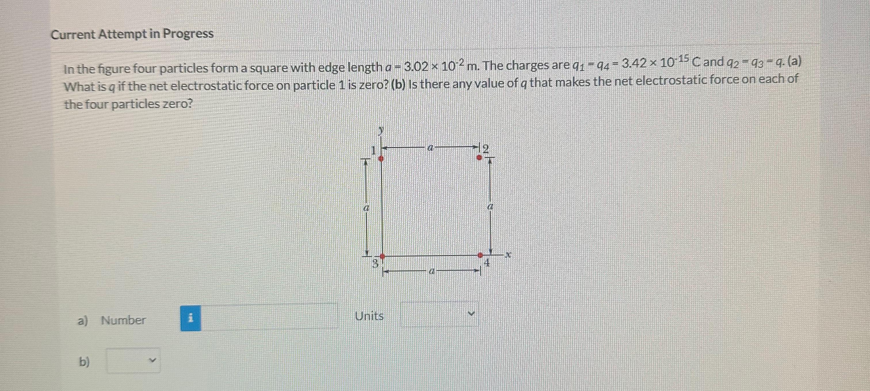 Solved Current Attempt in ProgressIn the figure four | Chegg.com