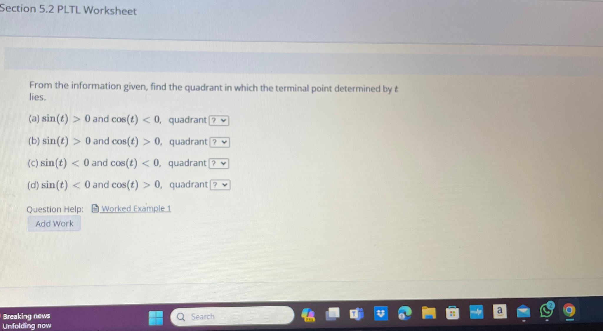 Solved Section 5.2 ﻿PLTL WorksheetFrom the information | Chegg.com