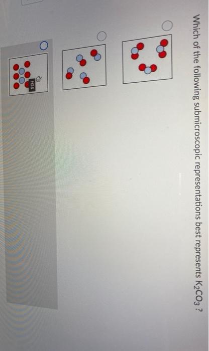Solved Which of the following submicroscopic representations | Chegg.com