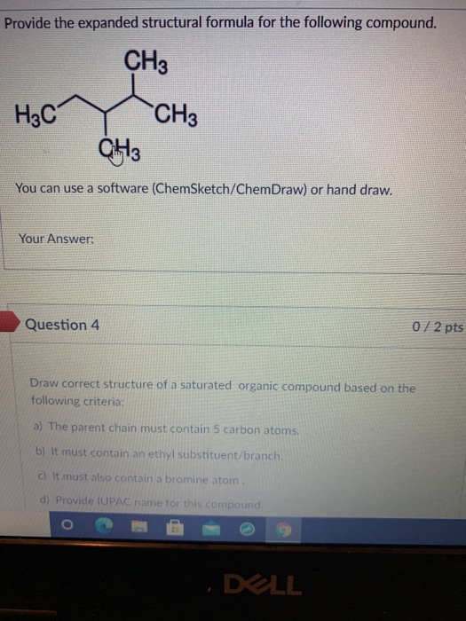 Solved Draw expanded structural formula for 2-methylbutane | Chegg.com