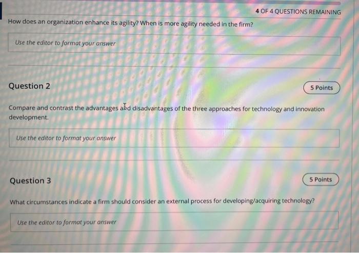 Solved How does an organization enhance its agility? When is | Chegg.com