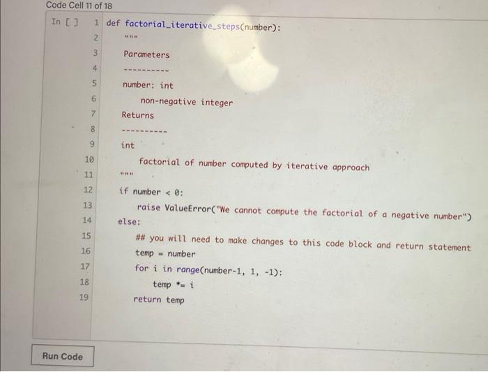 Solved 1.1 Edit the code cells below by following the hints | Chegg.com
