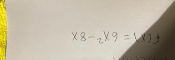Solved 1=6x2−8x | Chegg.com