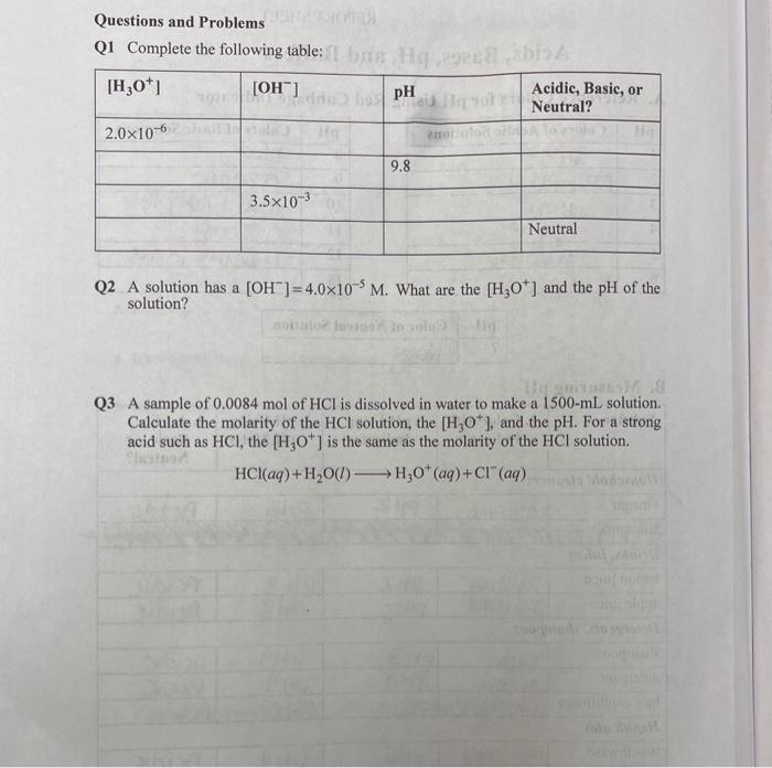 Solved Questions and Problems IOT DI Q1 Complete the | Chegg.com