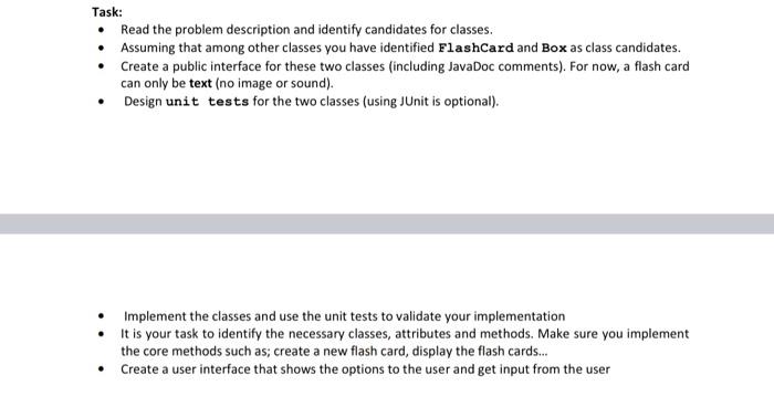 I using Java on Mac. i need to implement a flashcard | Chegg.com