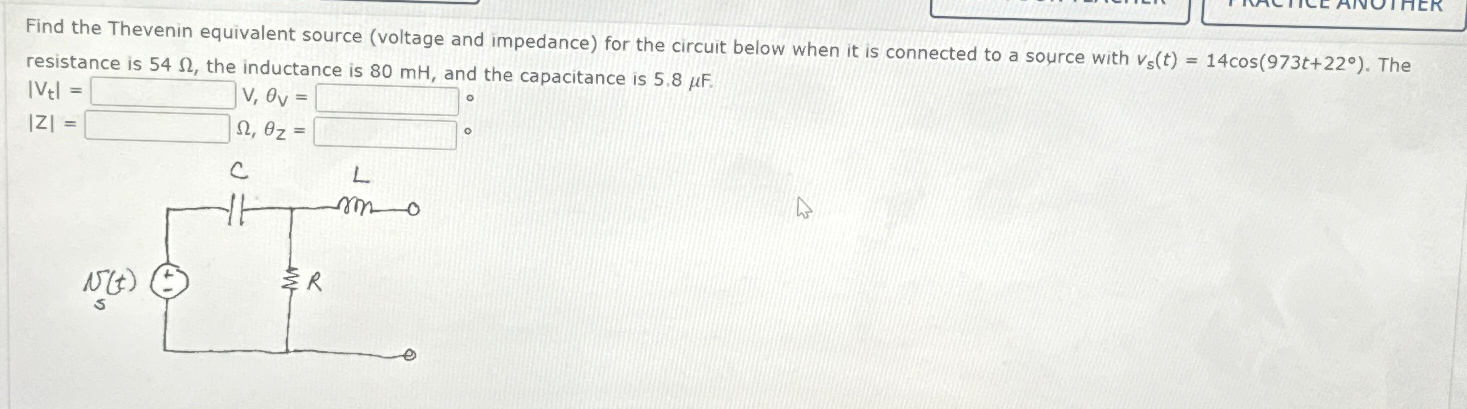 Solved Find the Thevenin equivalent source (voltage and | Chegg.com