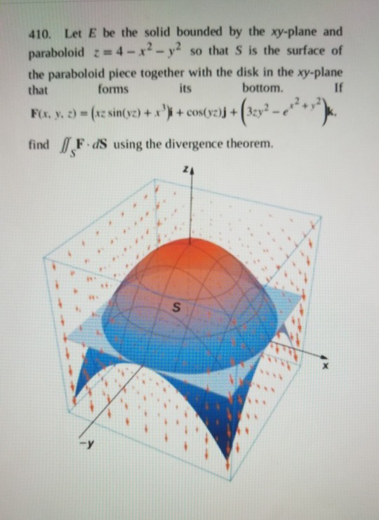 Solved 410. Let E be the solid bounded by the xy-plane and | Chegg.com