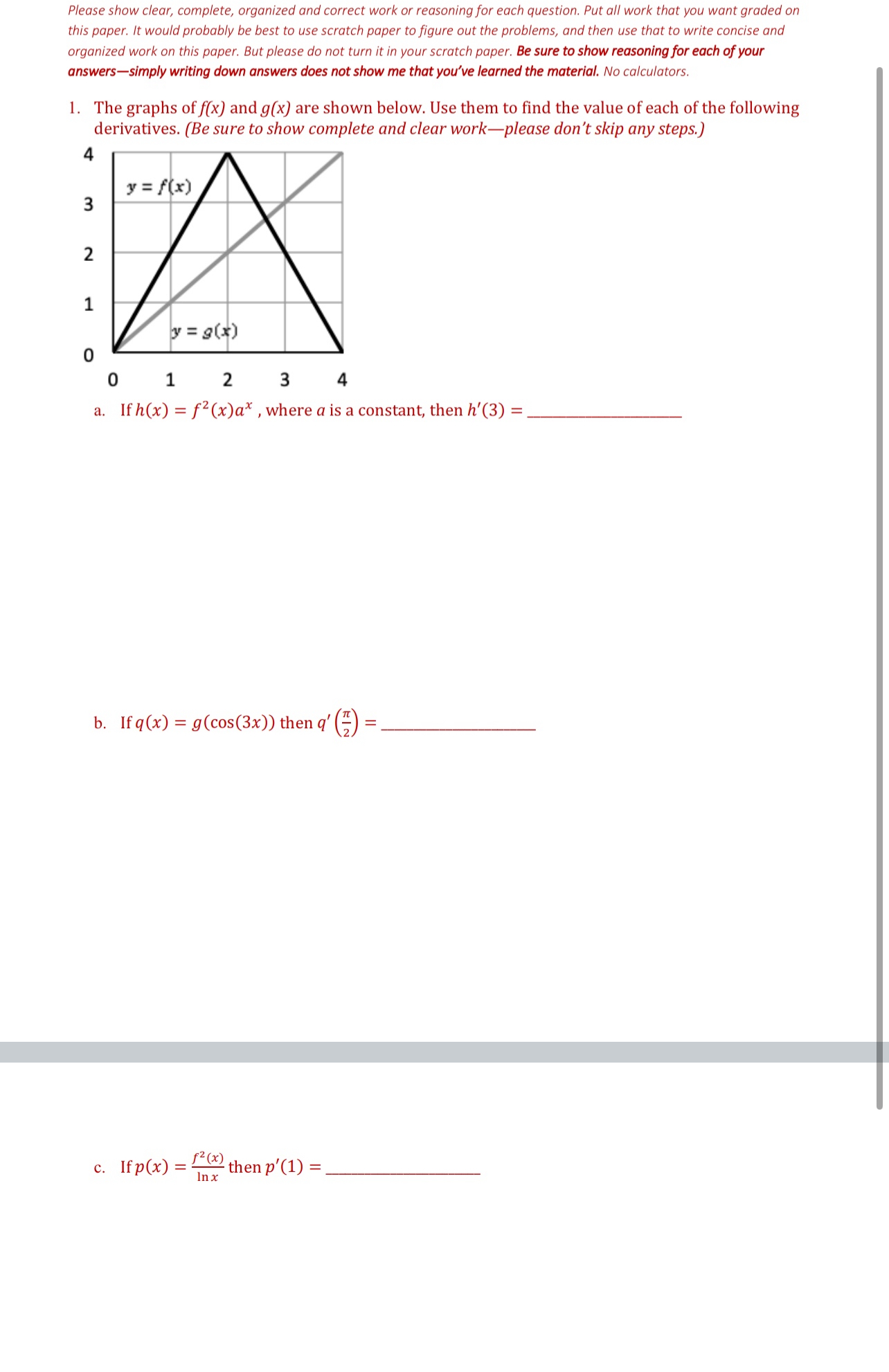 Solved Please show clear, complete, organized and correct | Chegg.com