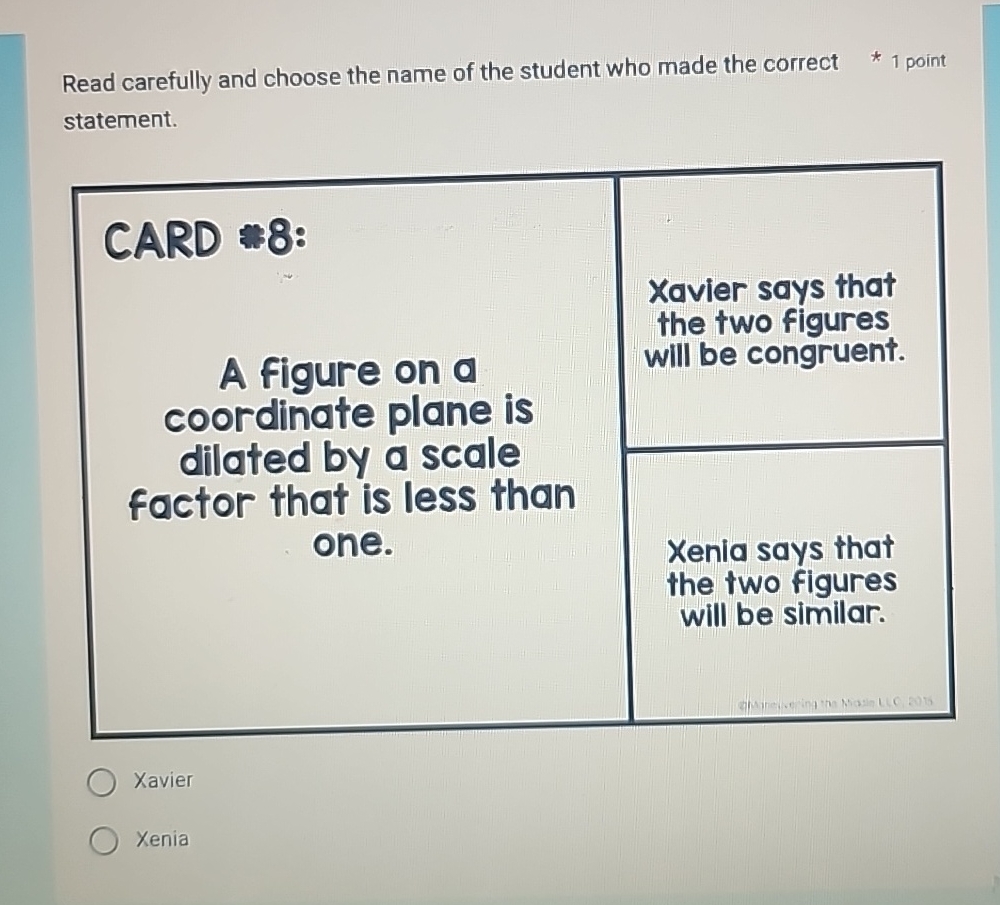 Solved Read carefully and choose the name of the student who | Chegg.com