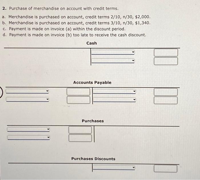 Solved Purchase Transactions and T Accounts Using T accounts | Chegg.com