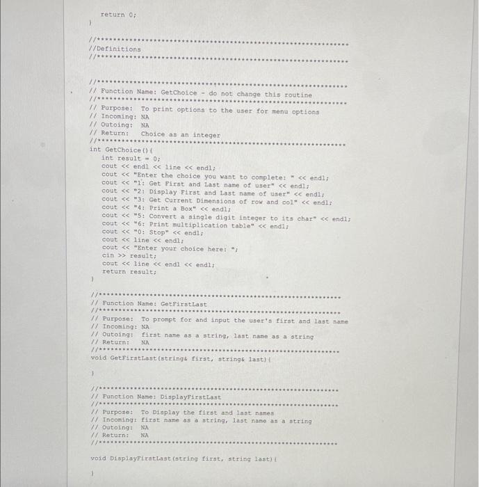 Solved Given the skeleton code provided in the Project 4 | Chegg.com
