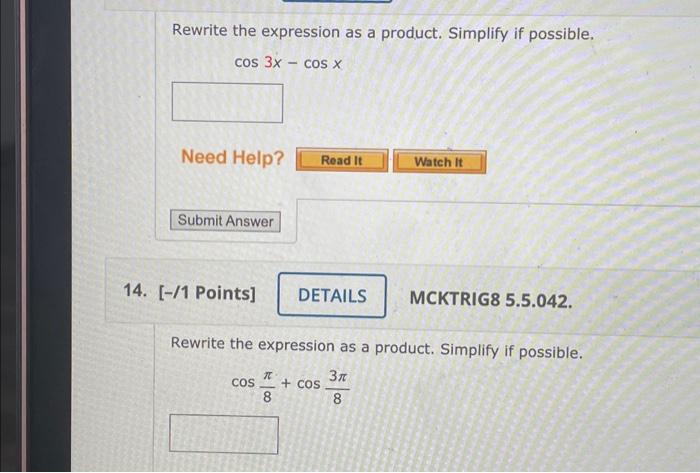 Solved Evaluate the expression below without using a | Chegg.com