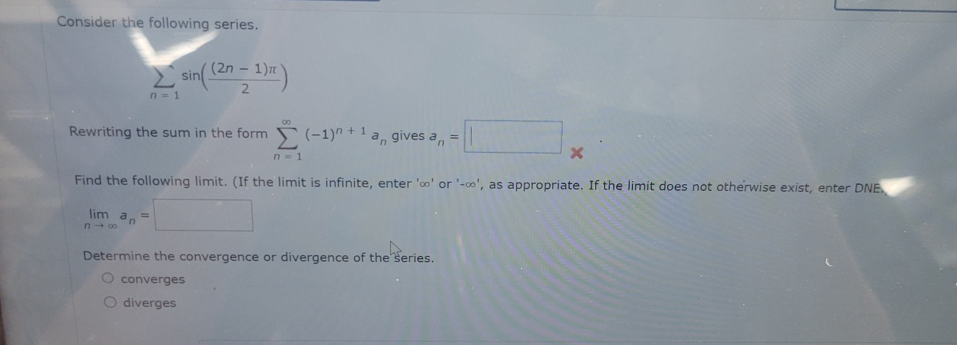 Solved Consider the following series.Rewriting the sum in | Chegg.com