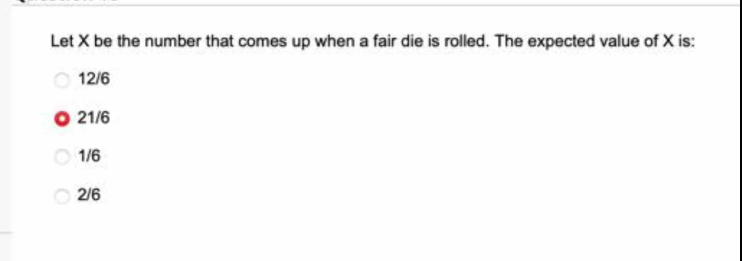 Solved Let x ﻿be the number that comes up when a fair die is | Chegg.com
