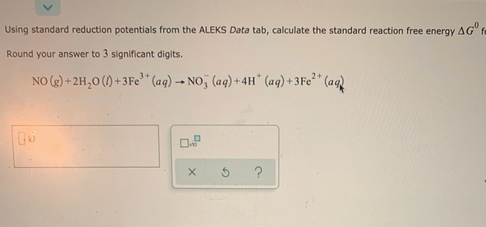Solved Using standard reduction potentials from the ALEKS | Chegg.com