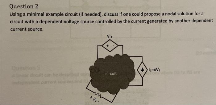 Solved Question 2 Using a minimal example circuit (if | Chegg.com