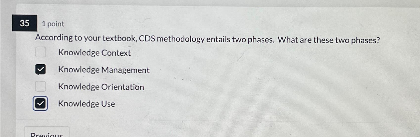 Solved 351 ﻿pointAccording to your textbook, CDS methodology | Chegg.com
